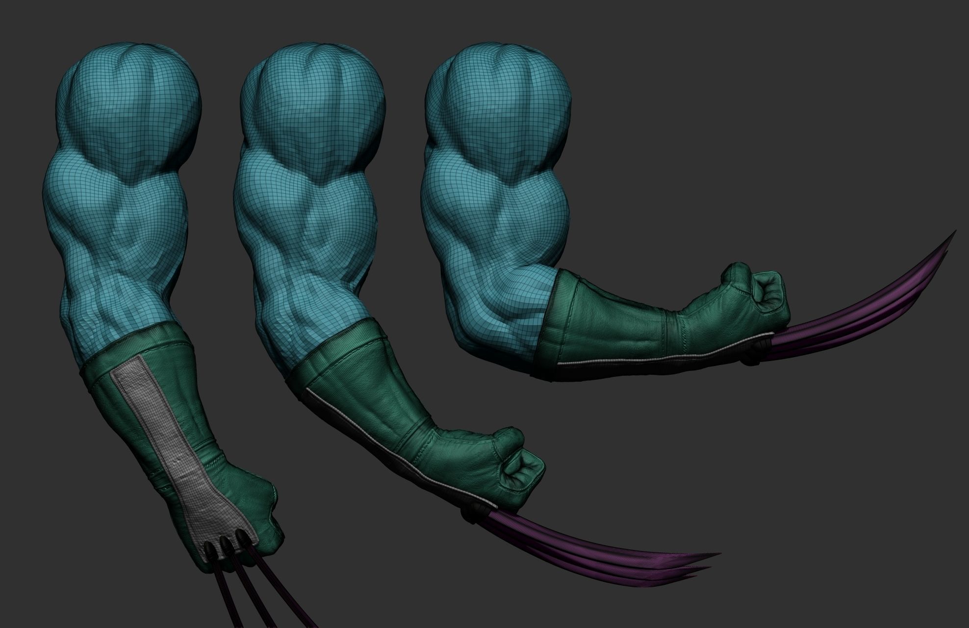 Wolverine arm free 3D model | CGTrader