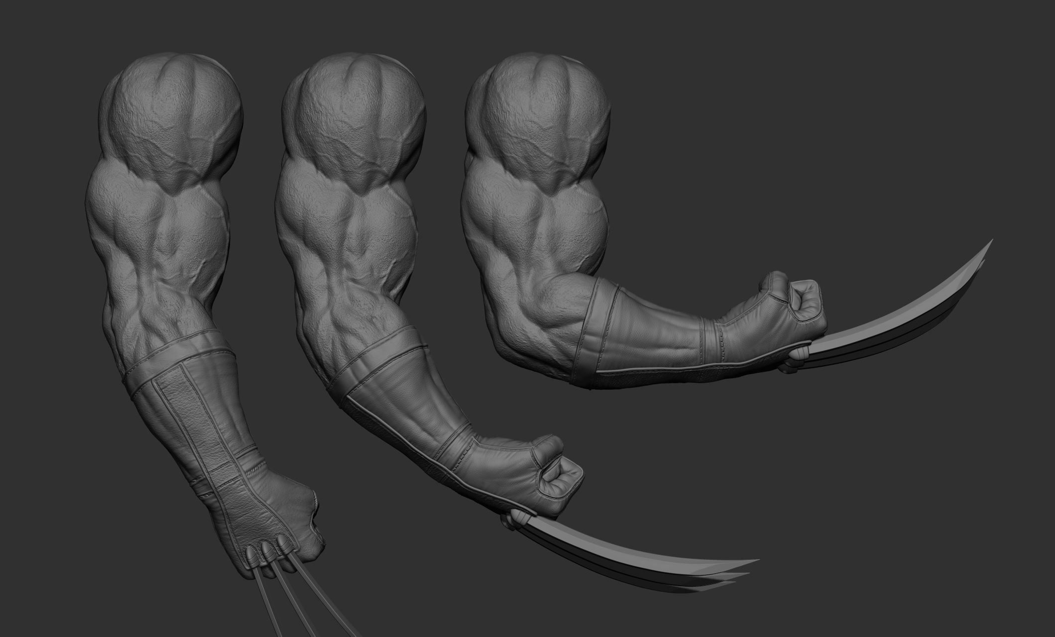 Wolverine arm free 3D model | CGTrader
