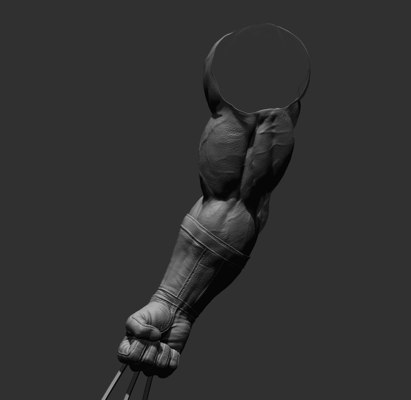 Wolverine arm free 3D model | CGTrader