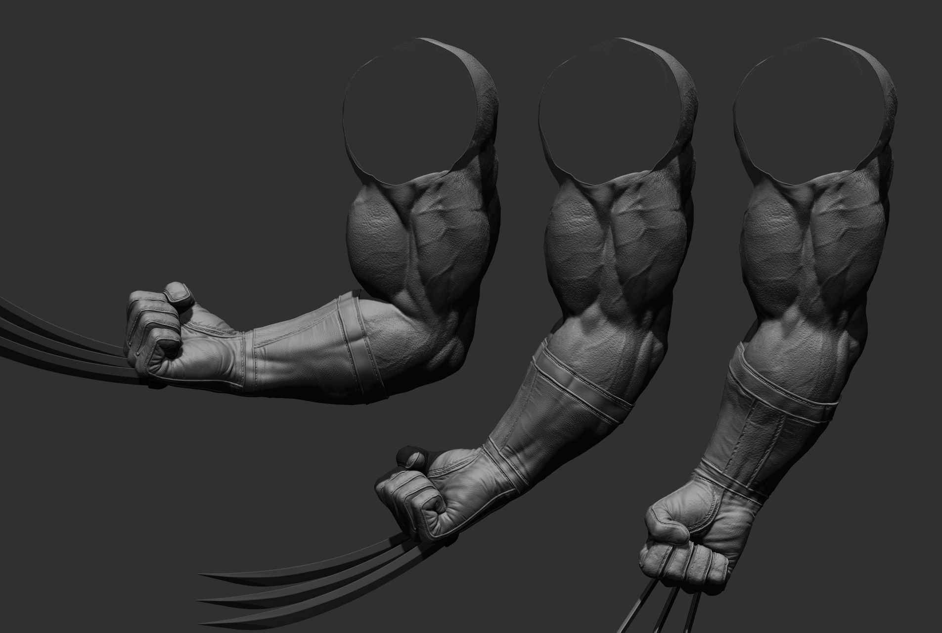 Wolverine arm free 3D model | CGTrader