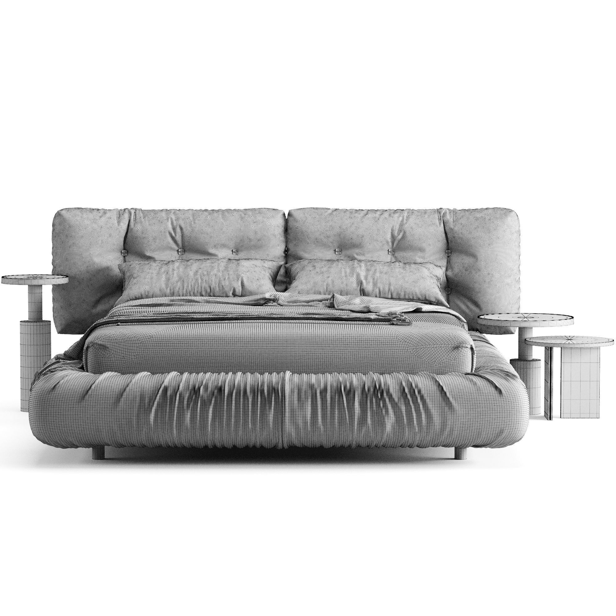 Baxter Milano Bed 3D model | CGTrader