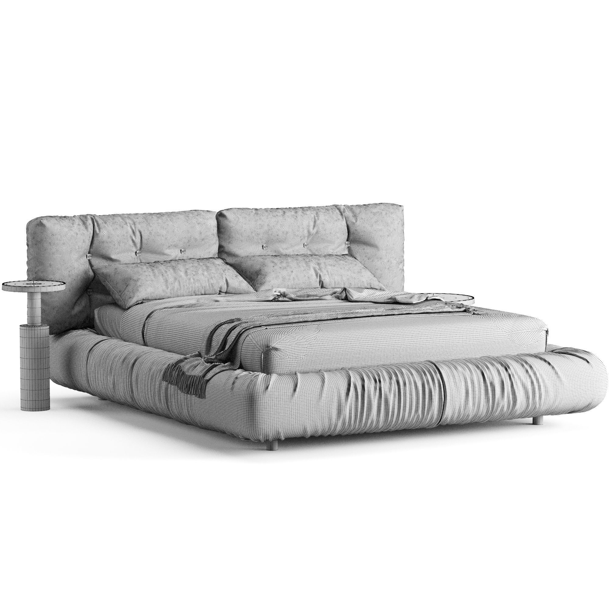 Baxter Milano Bed 3D model | CGTrader
