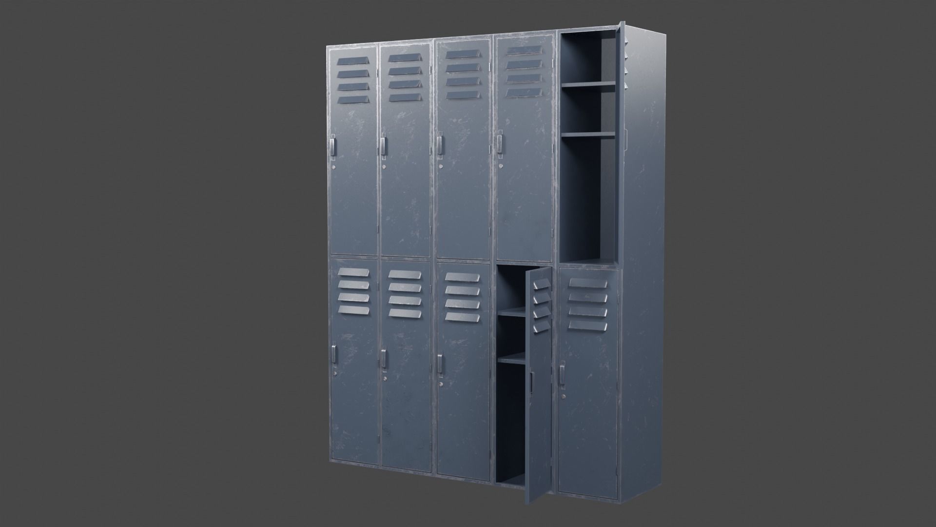 3D model Locker set of lockers VR / AR / low-poly | CGTrader