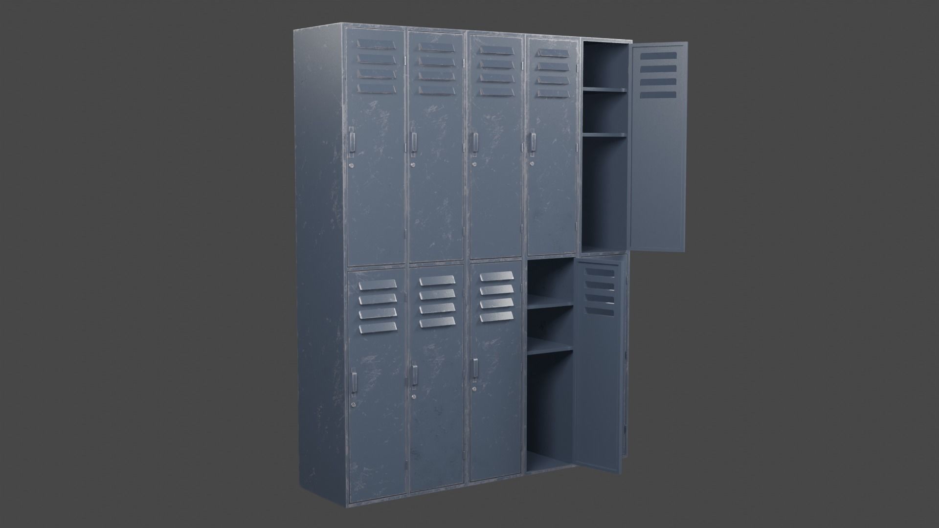 3D model Locker set of lockers VR / AR / low-poly | CGTrader