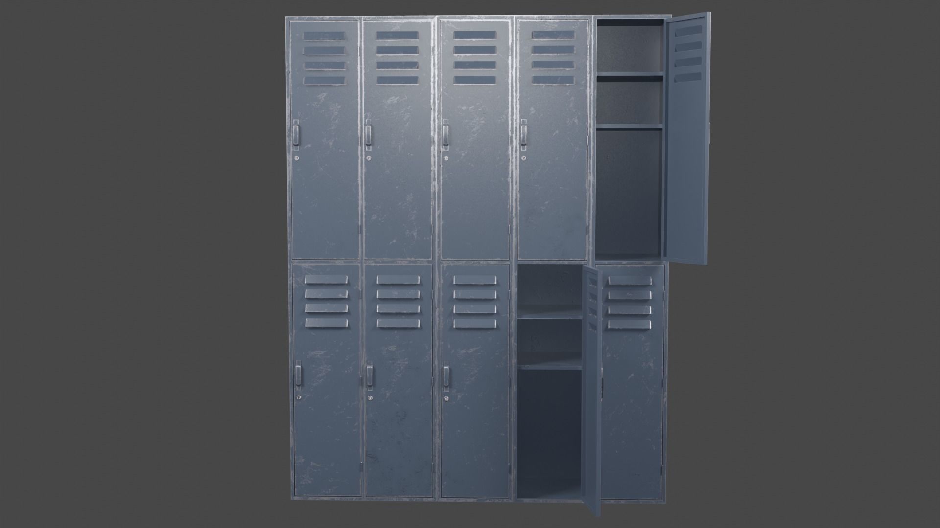 3D model Locker set of lockers VR / AR / low-poly | CGTrader