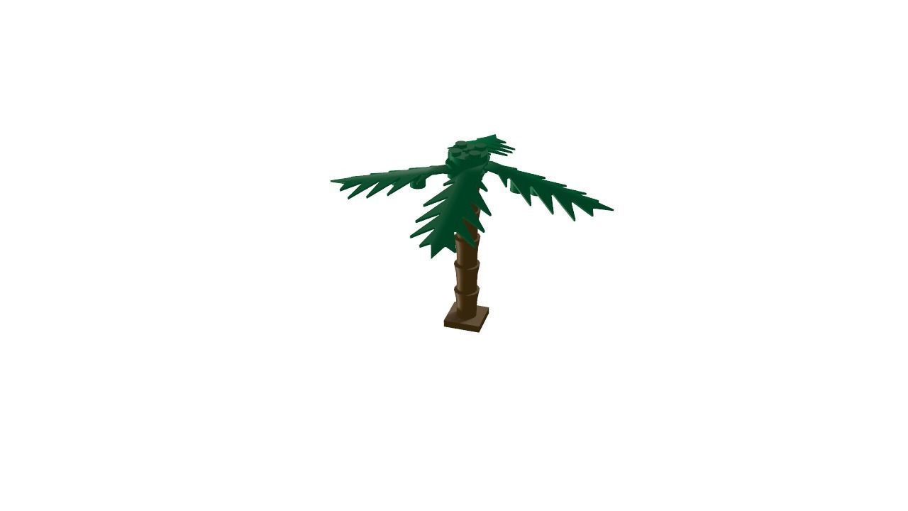 Lego Palm Tree Model 0028 free 3D model | CGTrader