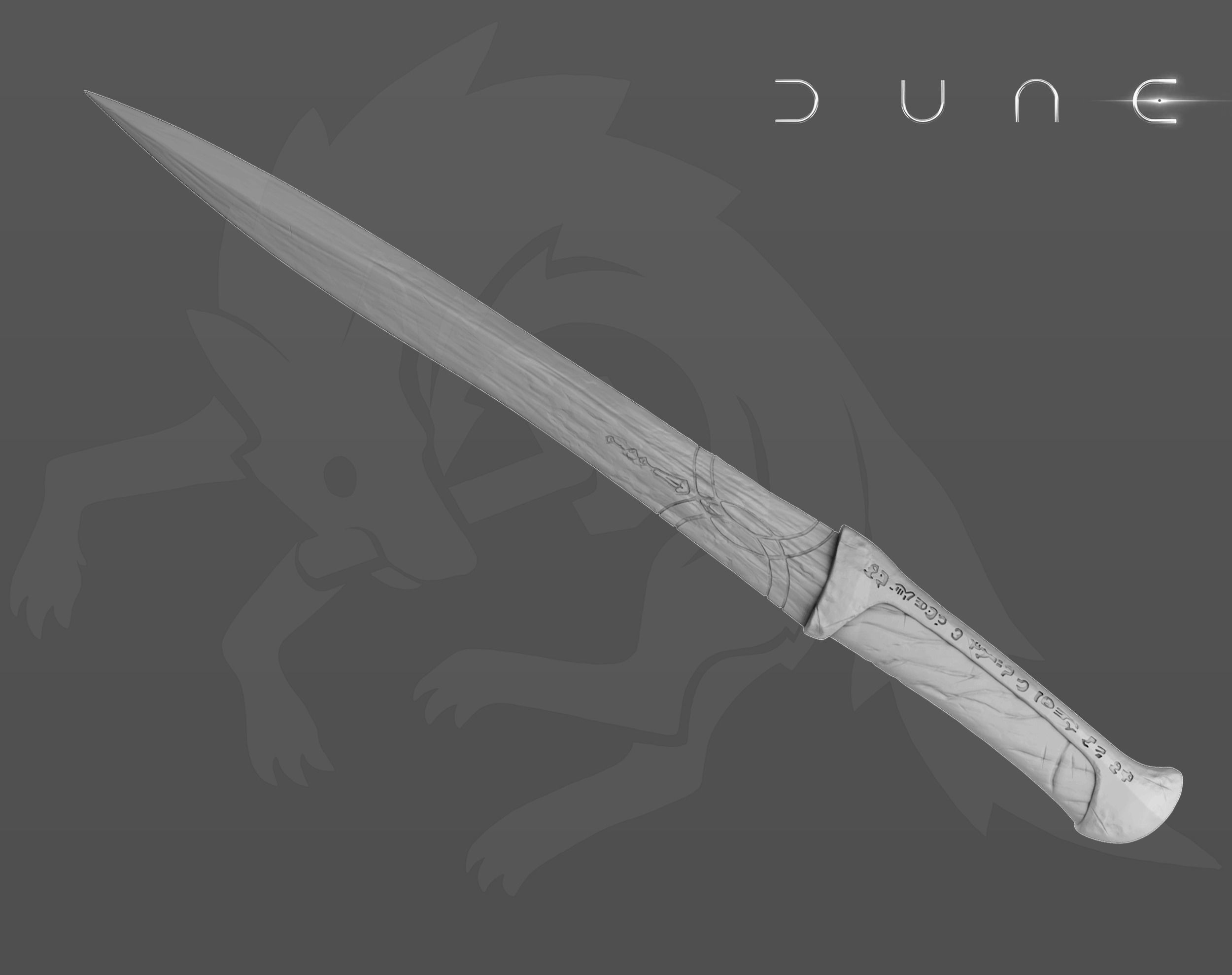 DUNE MOVIE 2021 CRYSKNIFE OF PAUL ATREIDES 3D MODEL FOR COSPLAY 3D ...