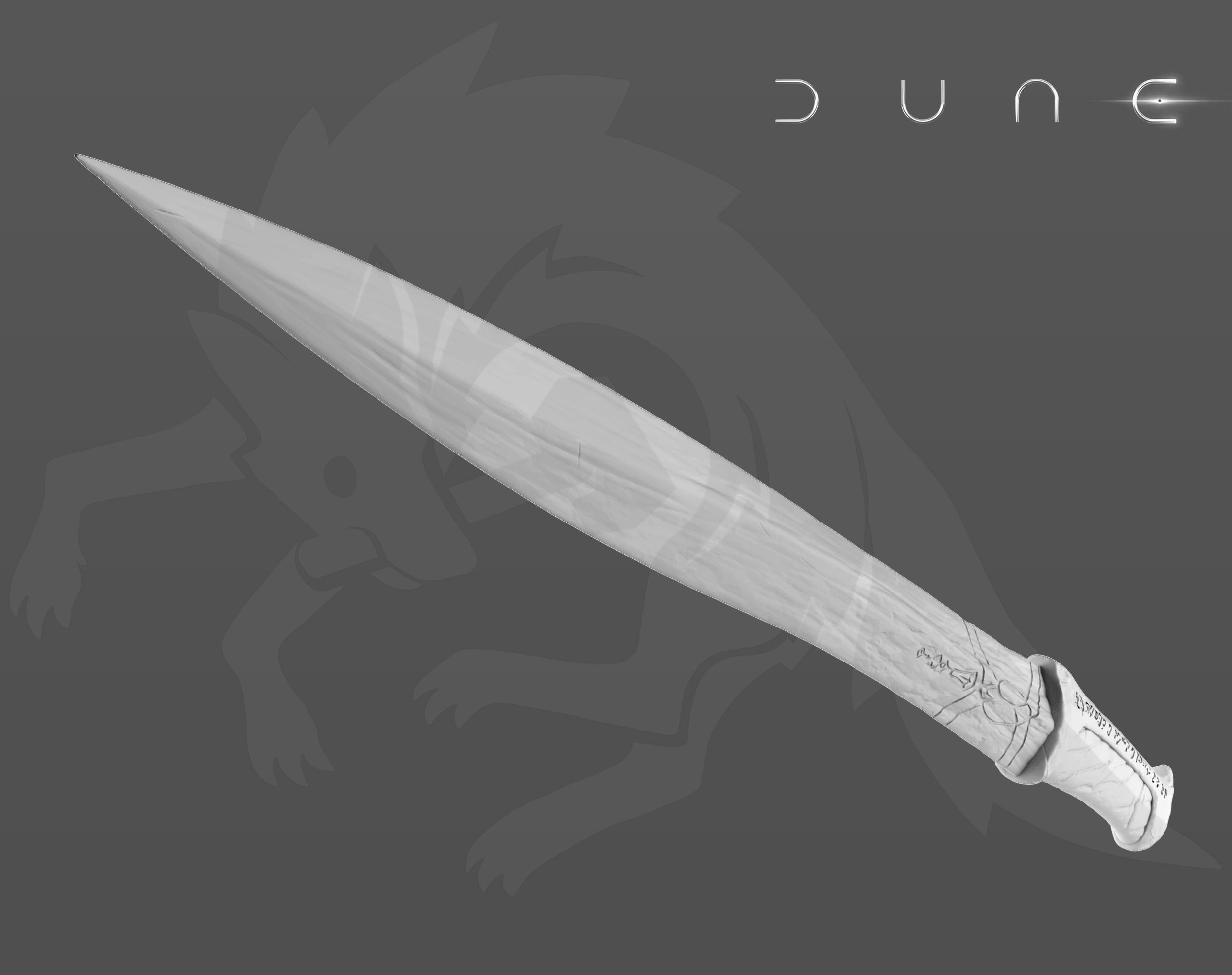 DUNE MOVIE 2021 CRYSKNIFE OF PAUL ATREIDES 3D MODEL FOR COSPLAY 3D ...