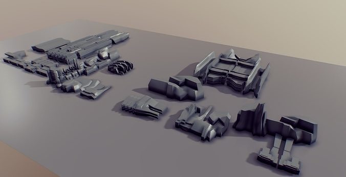 cmvr arch set 02 3D model | CGTrader