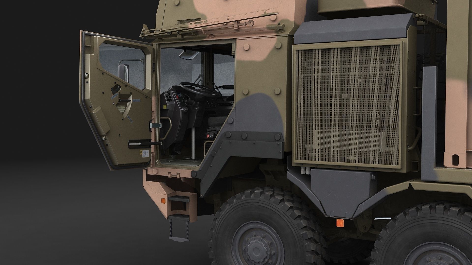 MAN HX77 armor container truck 3D model | CGTrader