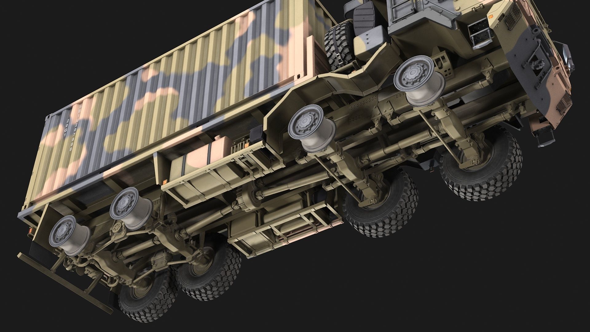 MAN HX77 armor container truck 3D model | CGTrader