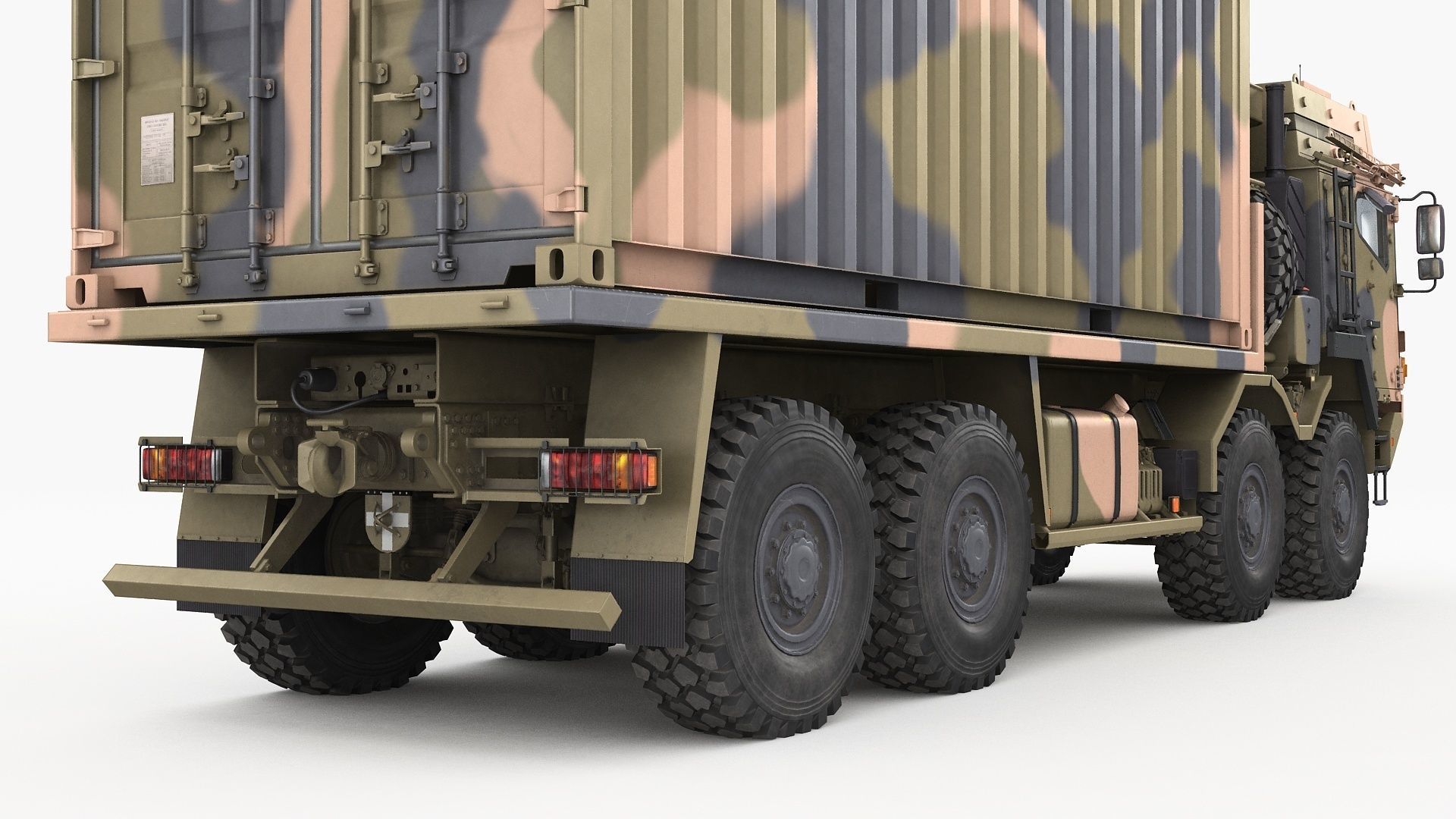 MAN HX77 armor container truck 3D model | CGTrader