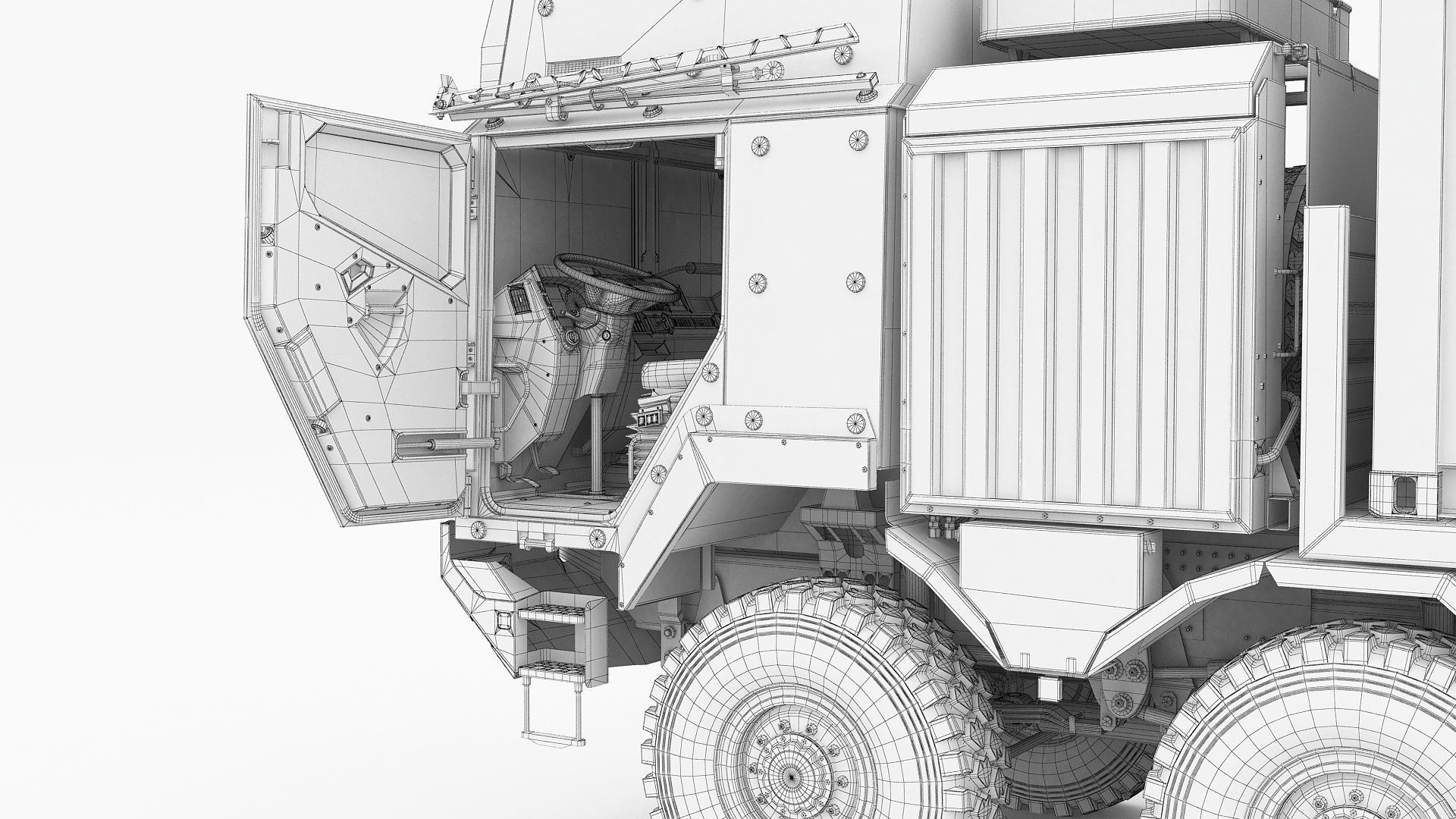 MAN HX77 armor container truck 3D model | CGTrader