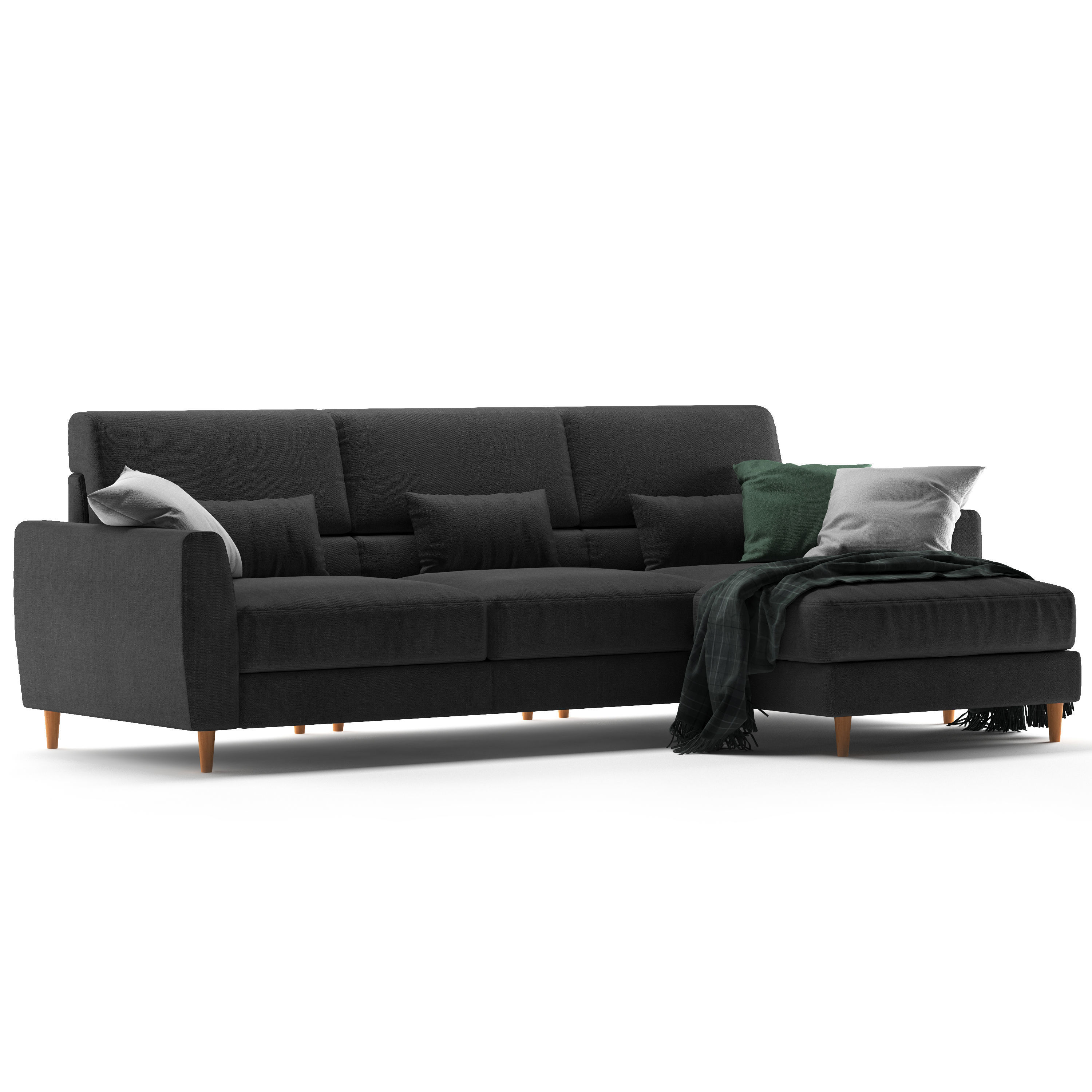 Ikea Slatorp with chaise 3D model | CGTrader