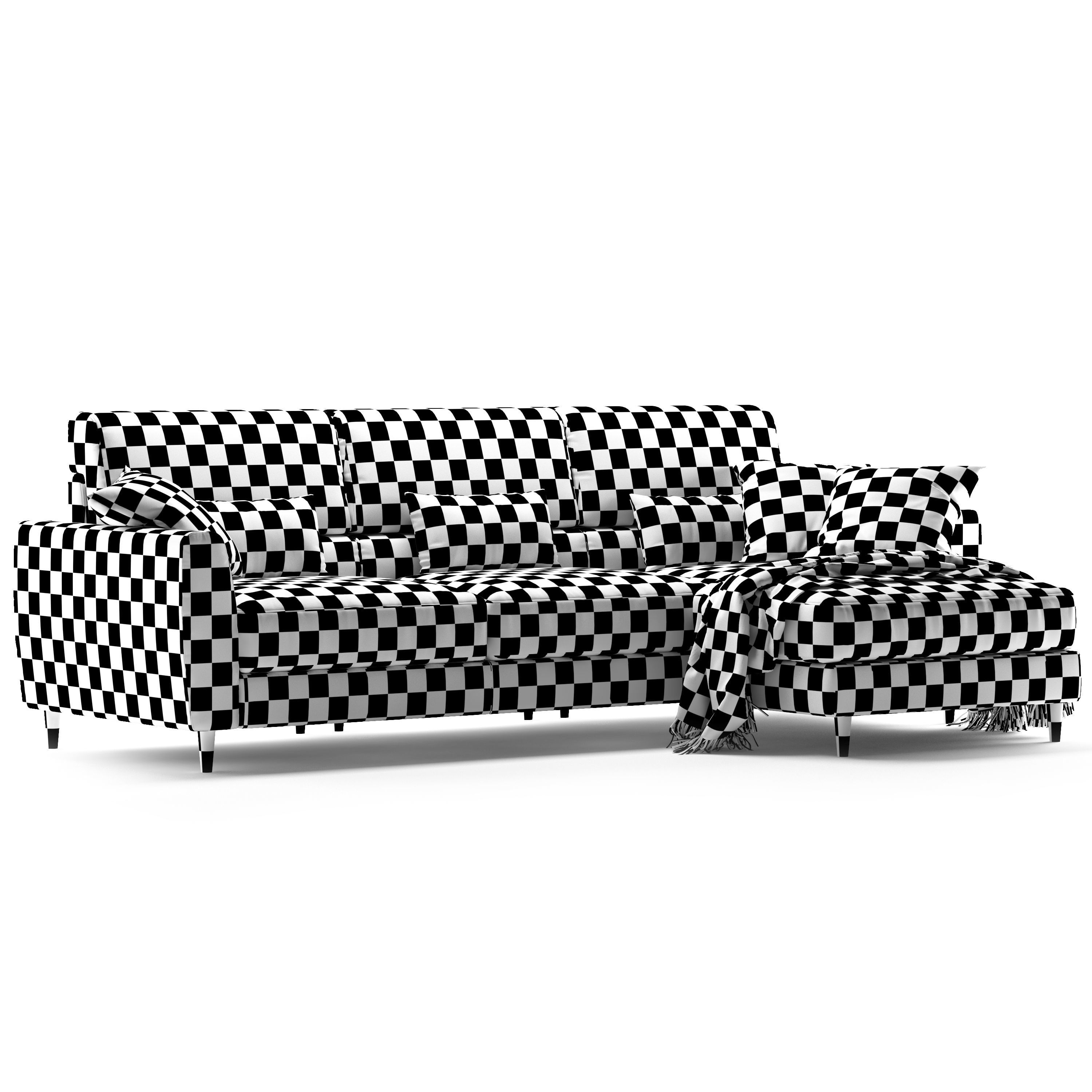 Ikea Slatorp with chaise 3D model | CGTrader