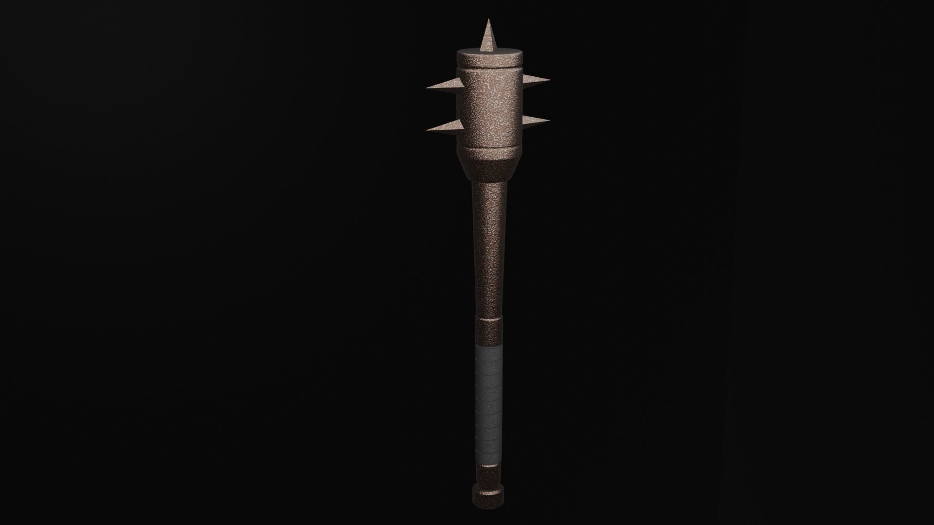 3D model Battle mace - rust edition VR / AR / low-poly | CGTrader