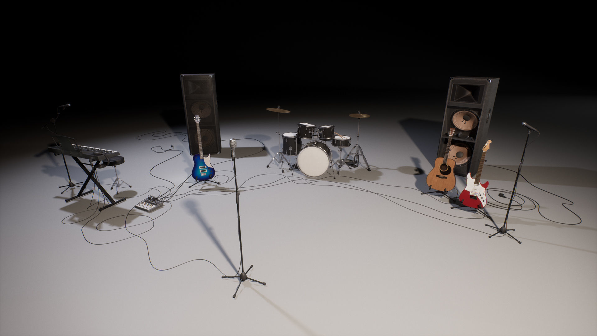 3D model Musical Instruments VR / AR / low-poly | CGTrader