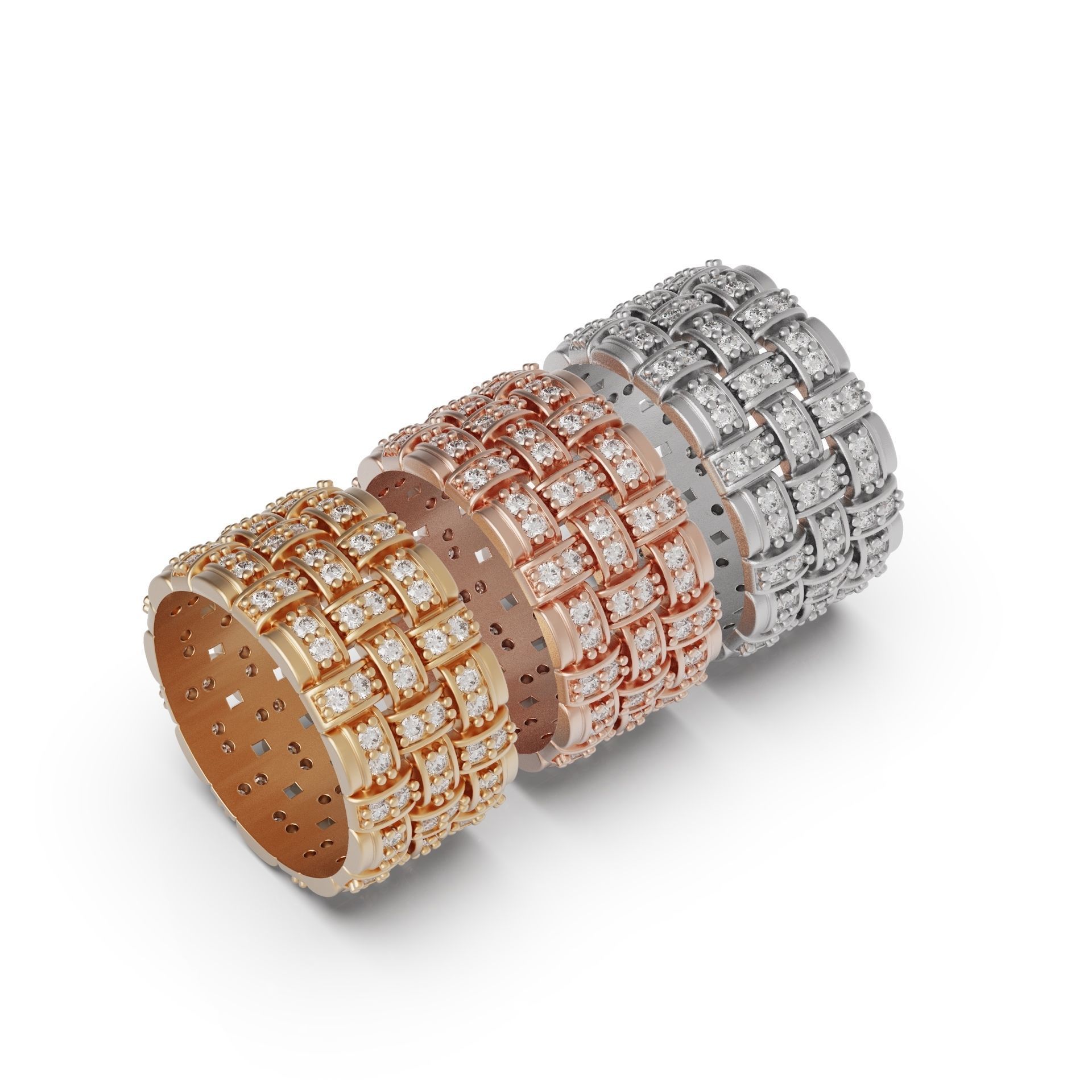 Diamond ring Texture 3D model 3D printable | CGTrader