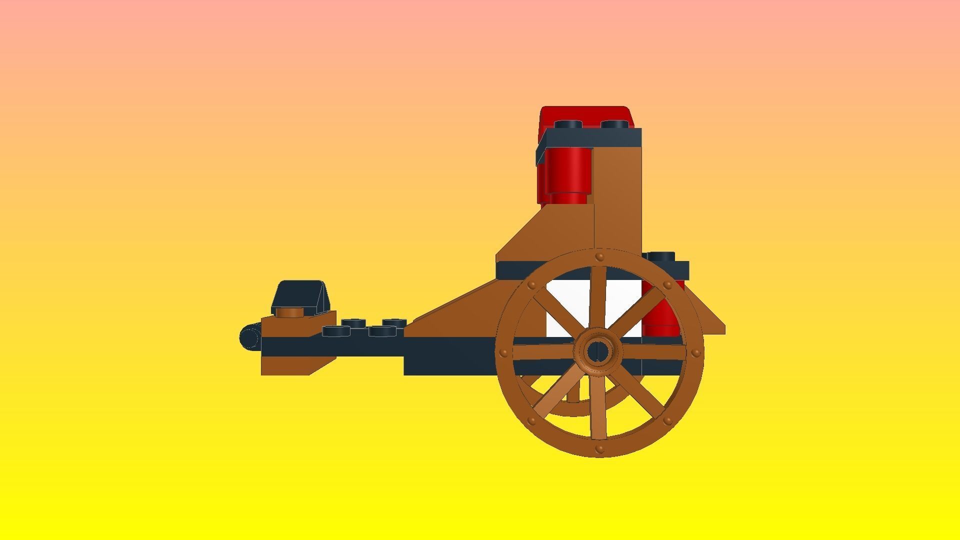 Lego Chariot Model B0271 3D model | CGTrader