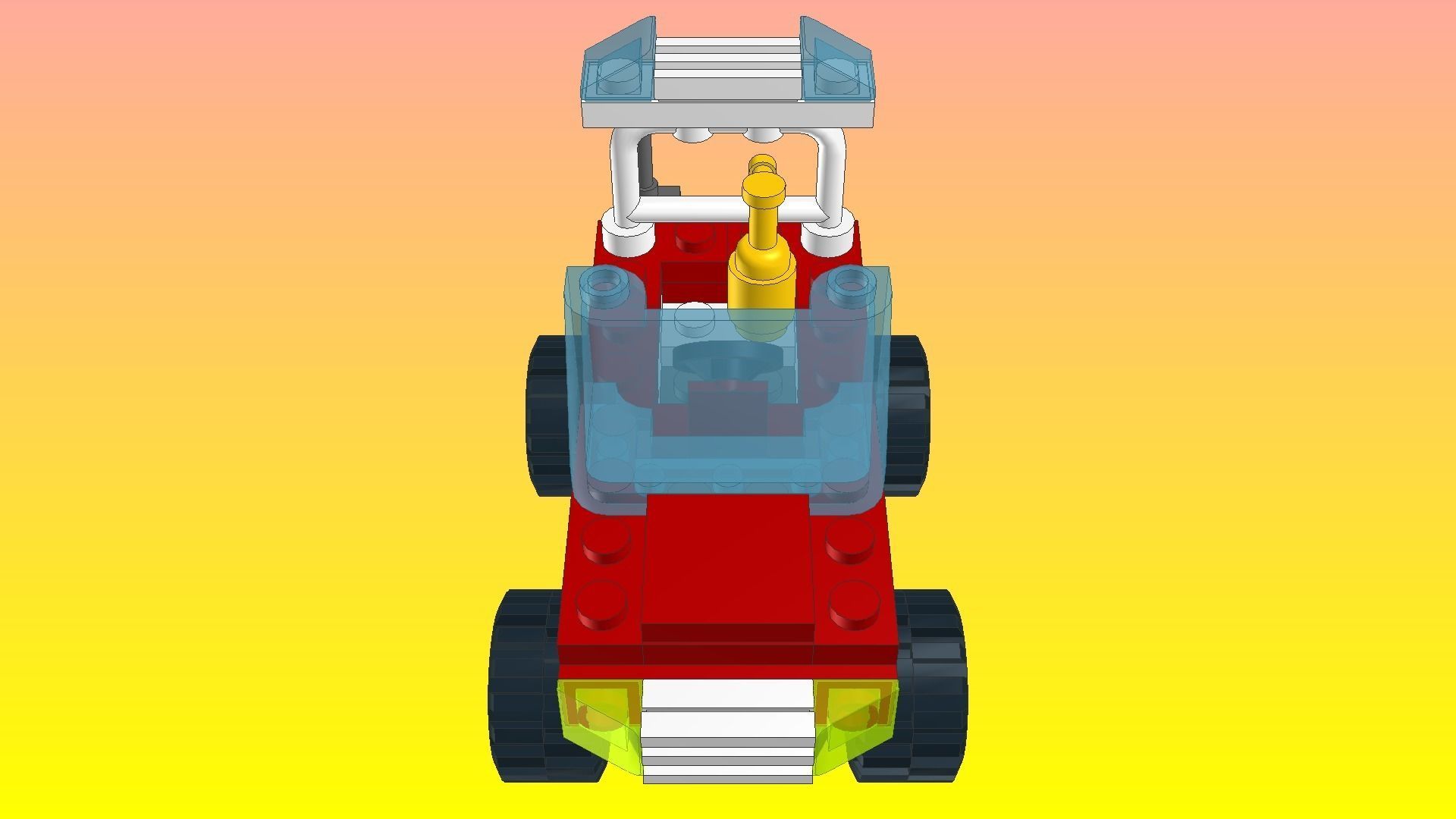 Lego Firefighters car Model 901 3D model | CGTrader