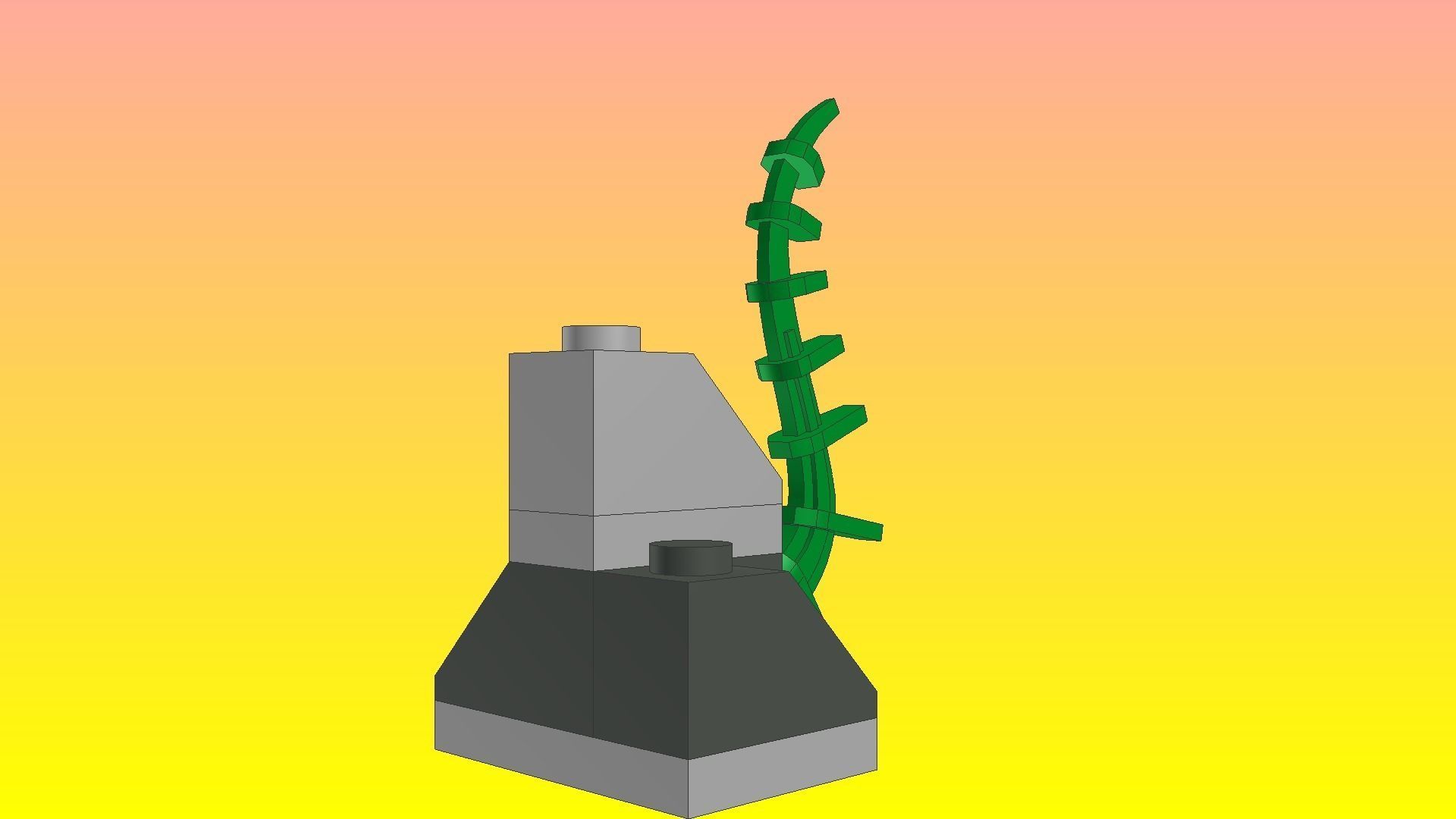 Lego Seaweed Model 8073 free 3D model | CGTrader