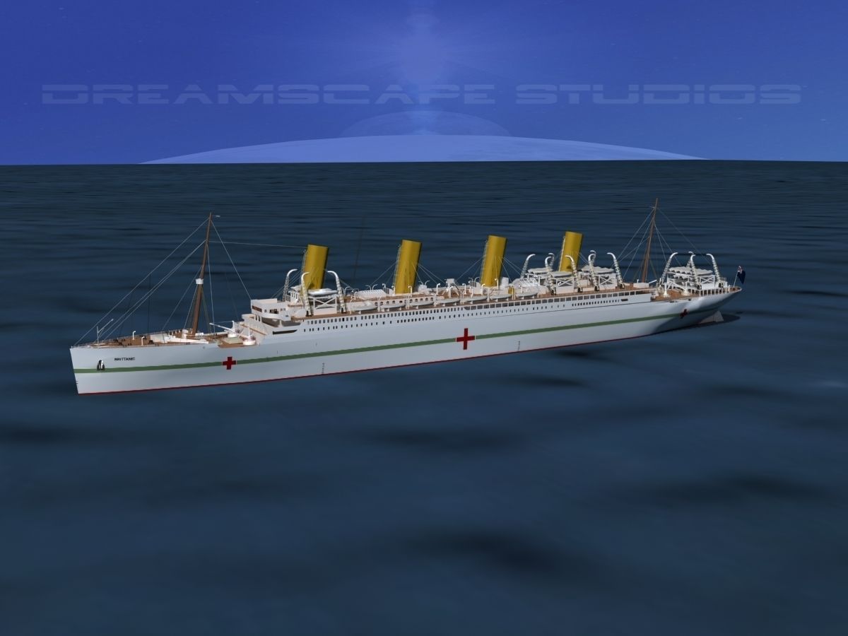 HMHS Britannic 3D model rigged | CGTrader