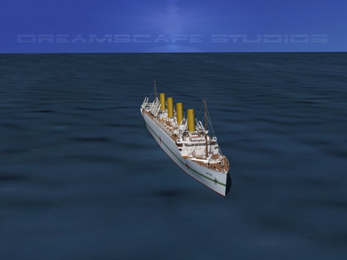 HMHS Britannic 3D model rigged | CGTrader