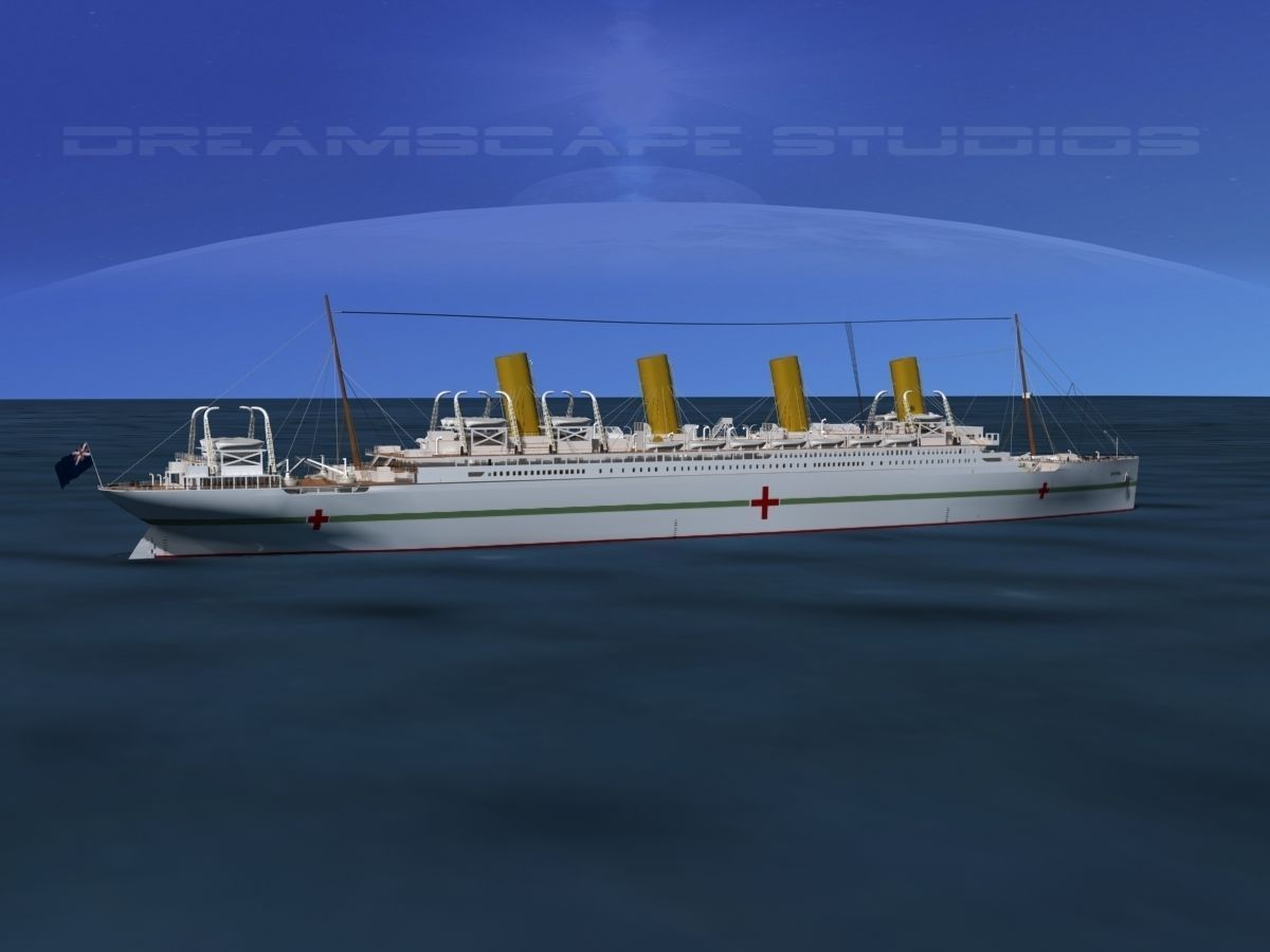 HMHS Britannic 3D model rigged | CGTrader