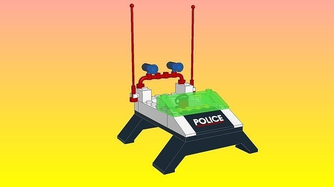 Lego Ship bridge Model 6433 3D model | CGTrader