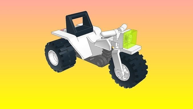 Lego Motorcycles Model 6426 free 3D model | CGTrader