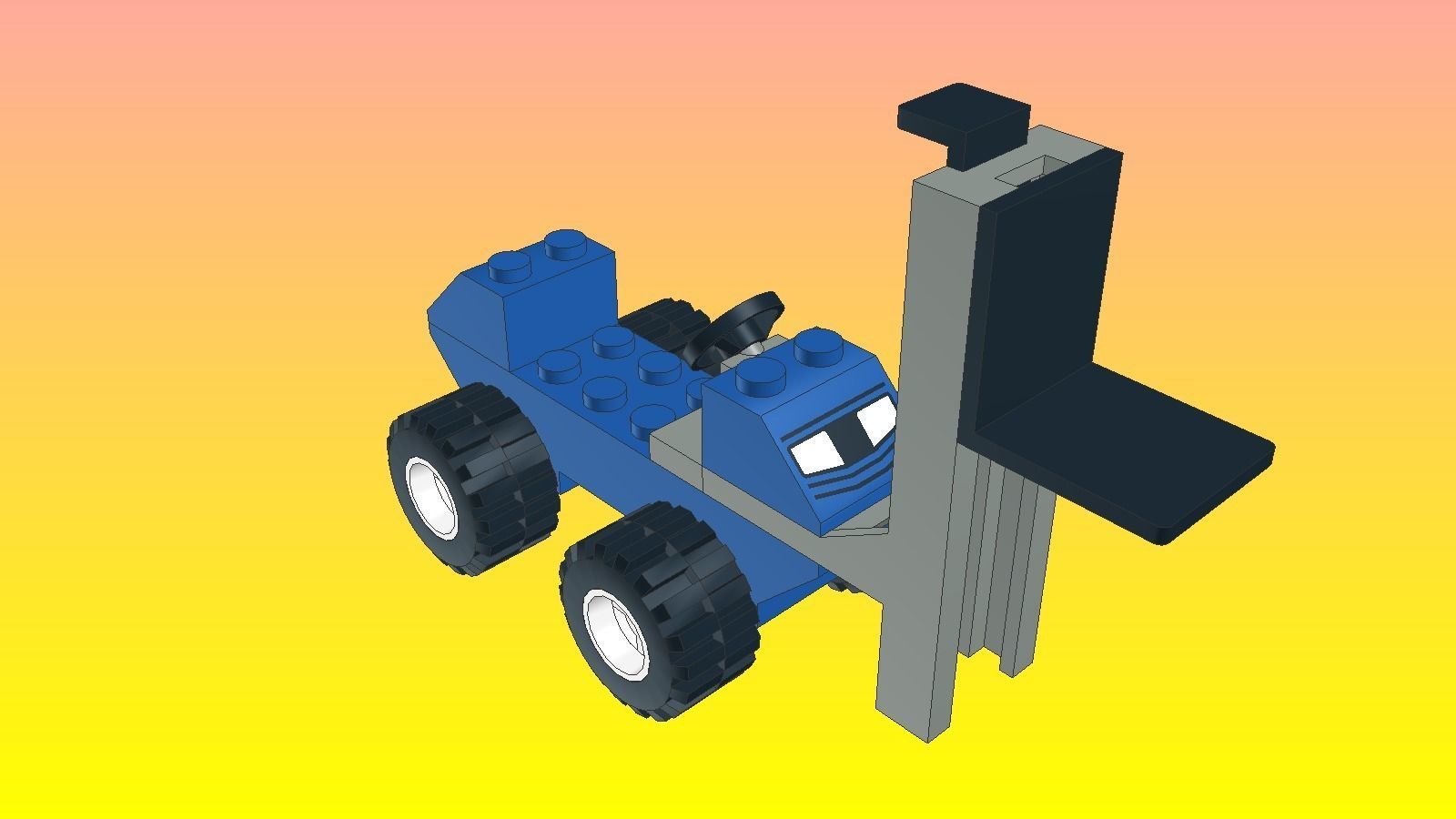 Lego Loader Model 6330 3D model | CGTrader
