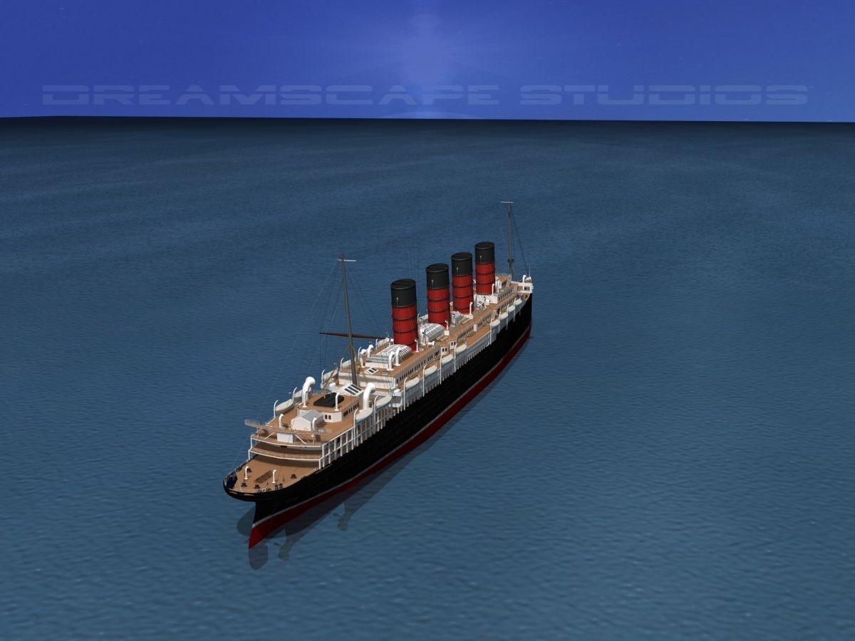 RMS Lusitania 3D model rigged | CGTrader