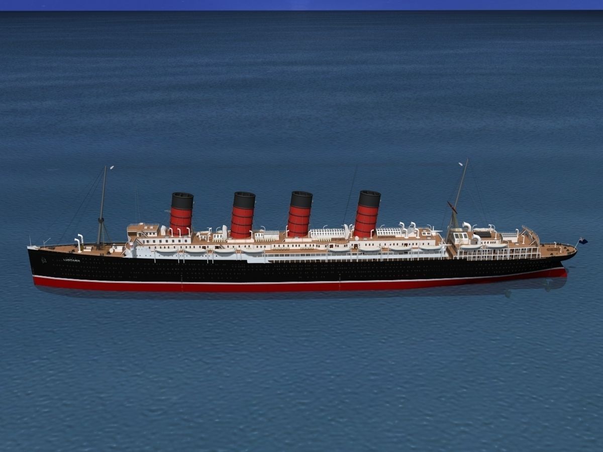RMS Lusitania 3D model rigged | CGTrader