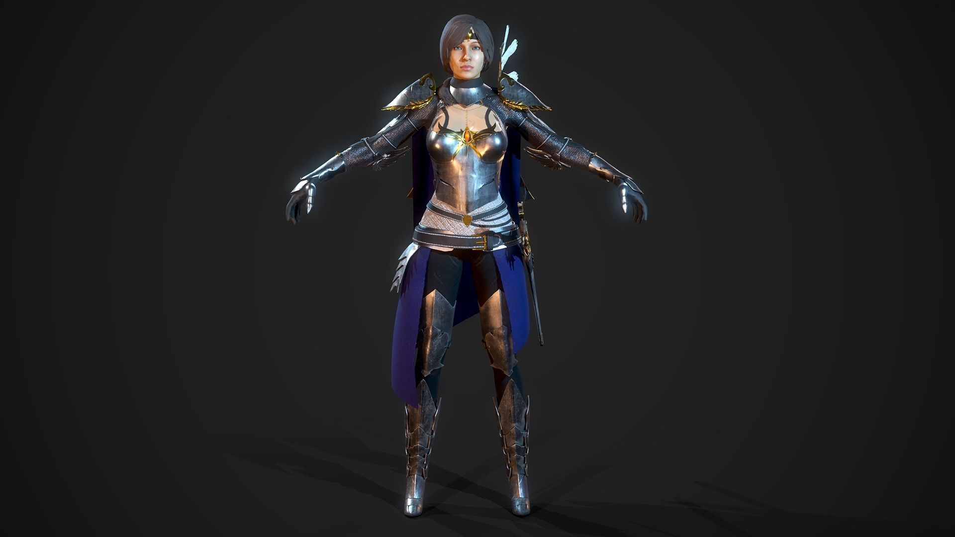 3D model Valkyrie Girl VR / AR / low-poly | CGTrader