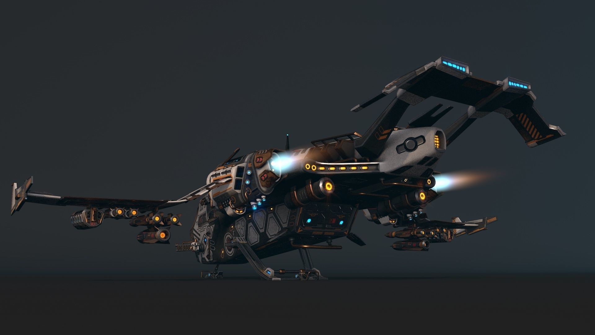 Spacecraft 04 Modular Pack 3D model | CGTrader