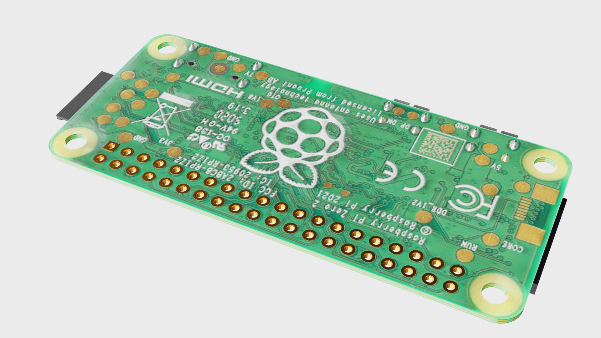 3D model Raspberry pi zero w two VR / AR / low-poly | CGTrader