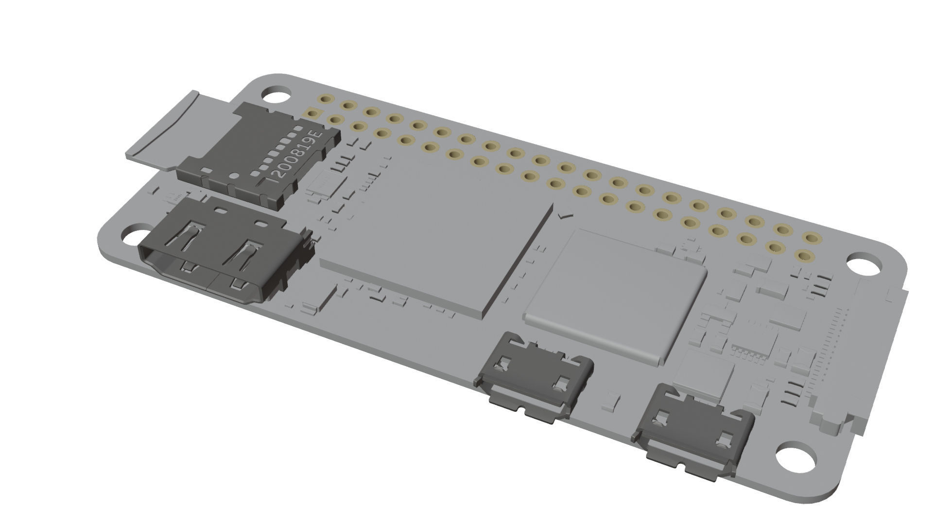 3D model Raspberry pi zero w two VR / AR / low-poly | CGTrader