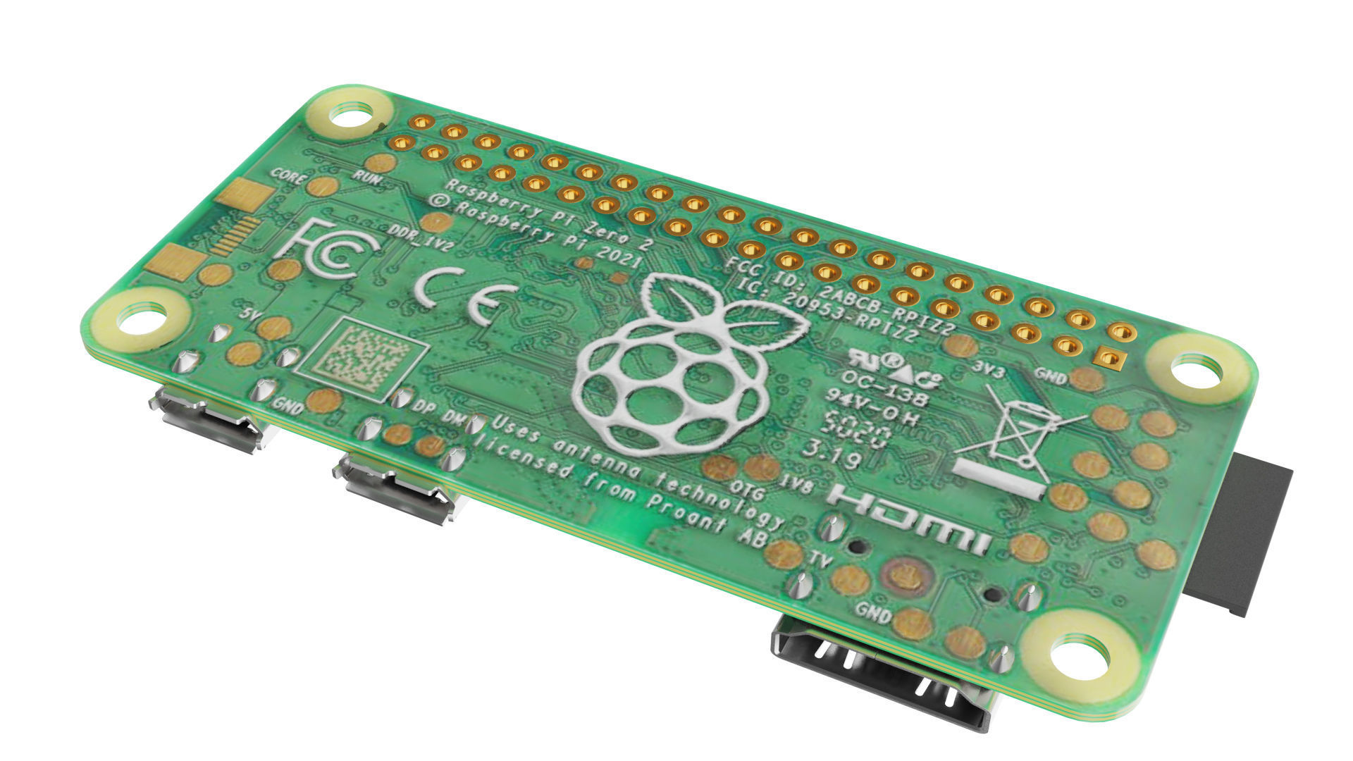 3D model Raspberry pi zero w two VR / AR / low-poly | CGTrader