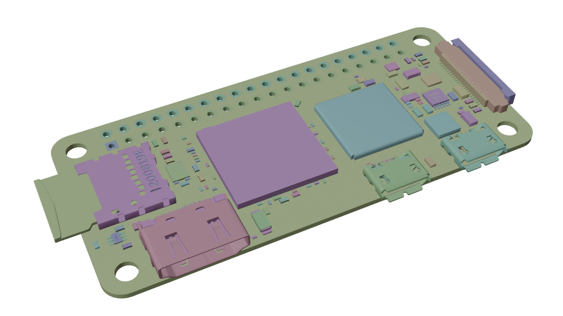 3D model Raspberry pi zero w two VR / AR / low-poly | CGTrader