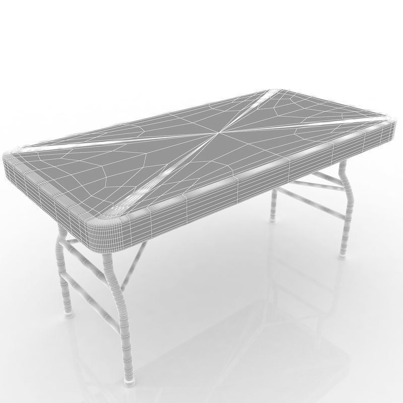 Center Folding Table 3D model | CGTrader