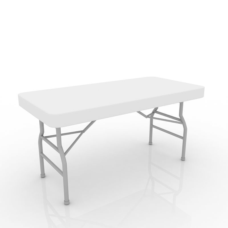 Center Folding Table 3D model | CGTrader