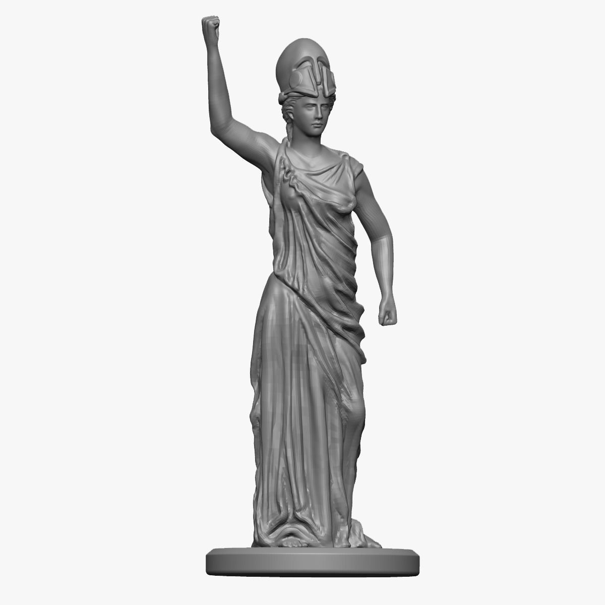 Athena statue 3D model 3D printable | CGTrader