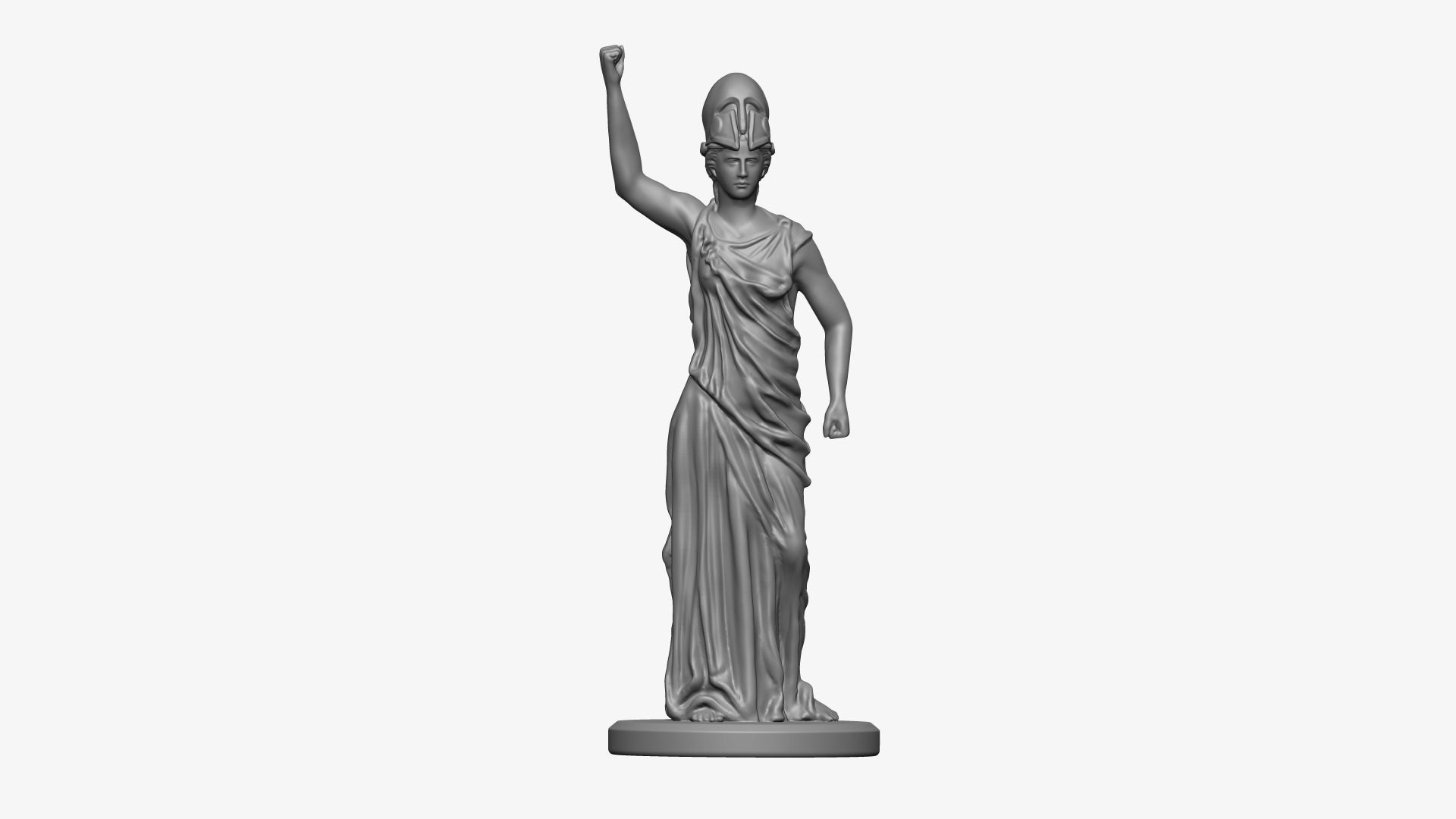 Athena statue 3D model 3D printable | CGTrader