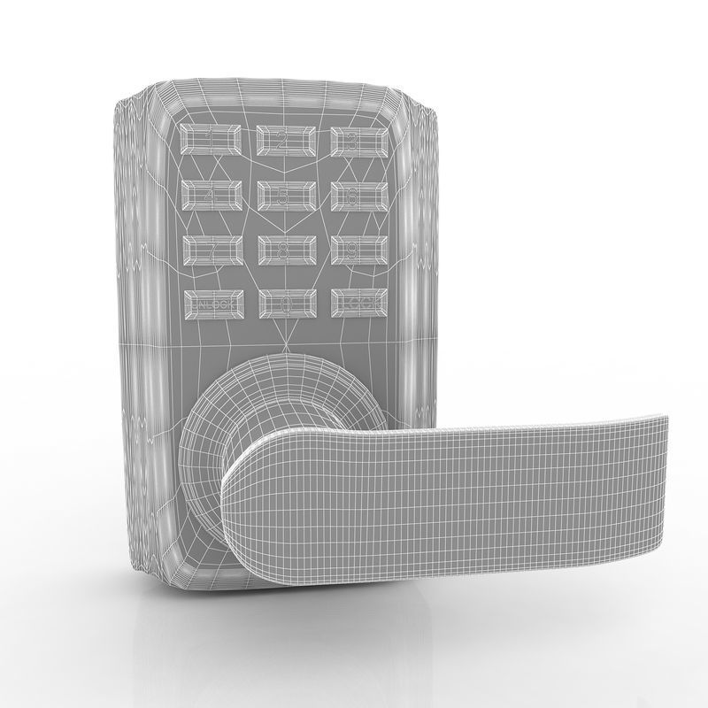 Keypad Door Lock 3D model | CGTrader