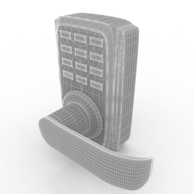 Keypad Door Lock 3D model | CGTrader