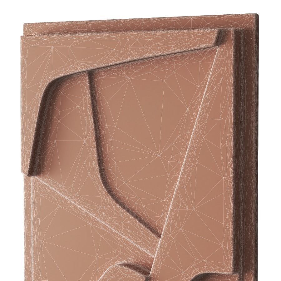 Long abstract relief artwork 3D model | CGTrader