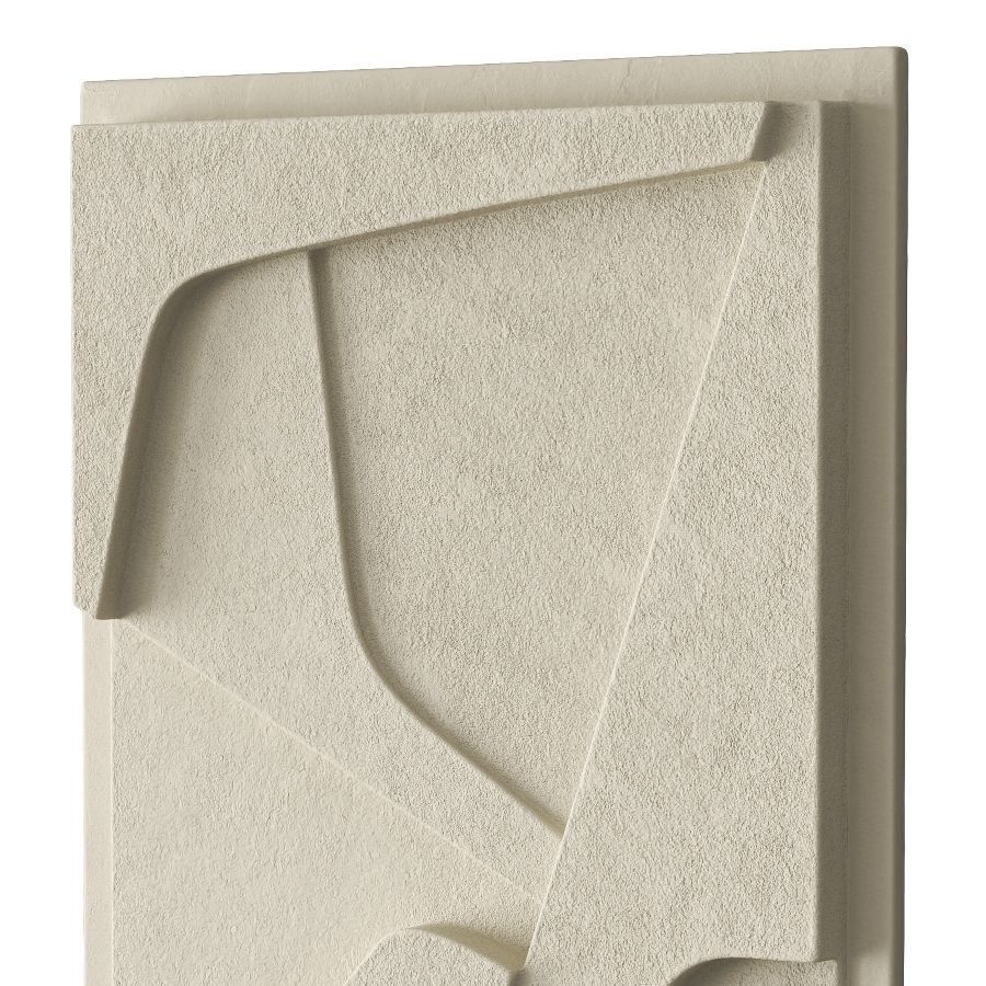 Long abstract relief artwork 3D model | CGTrader