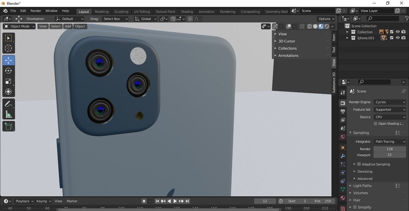 Iphone 12 PRO MAX 3D model | CGTrader