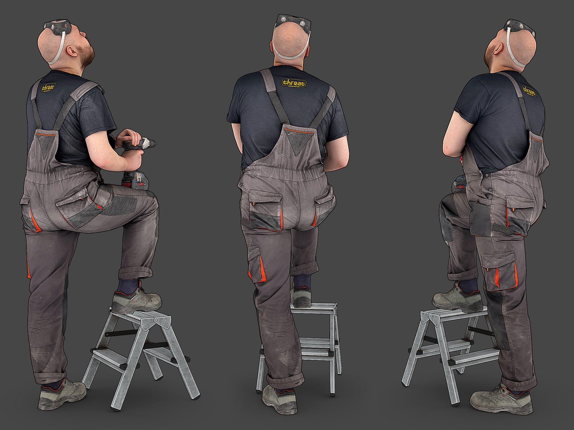 Stylized Construction Worker 3D model | CGTrader