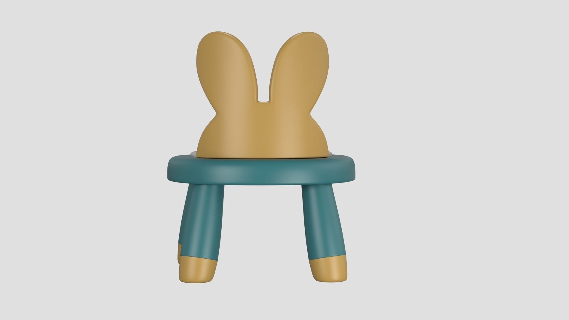 Rabbit kids chair 3D model | CGTrader